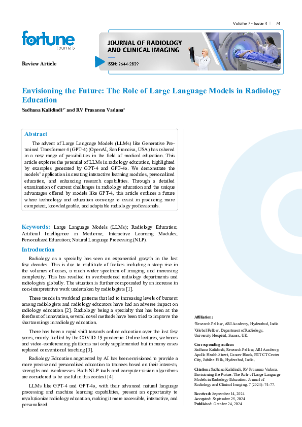 (PDF) Envisioning the Future: The Role of Large Language Models in ...