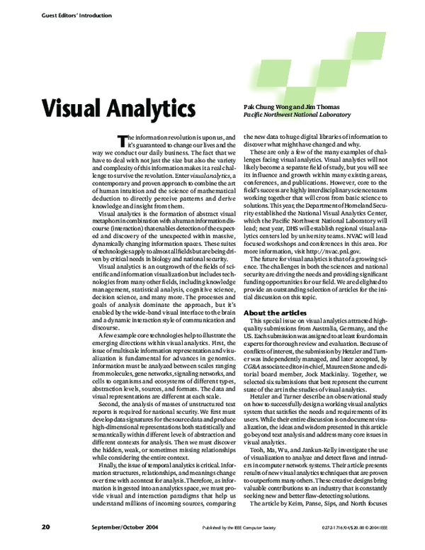 (PDF) Visual Analytics