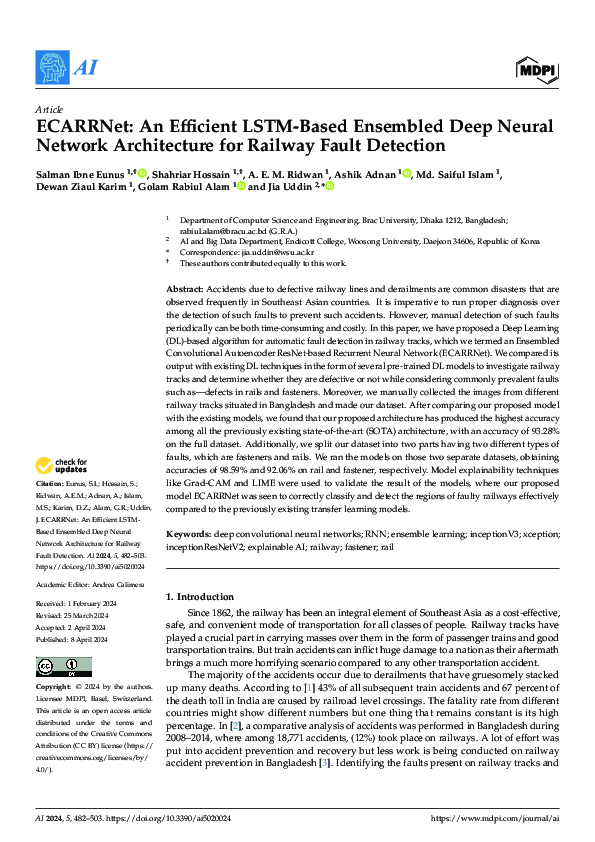 (PDF) ECARRNet: An Efficient LSTM-Based Ensembled Deep Neural Network Architecture for Railway ...