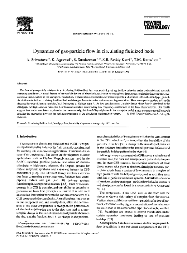 (PDF) Gas-Particle Flow Dynamics in Fluidized Beds
