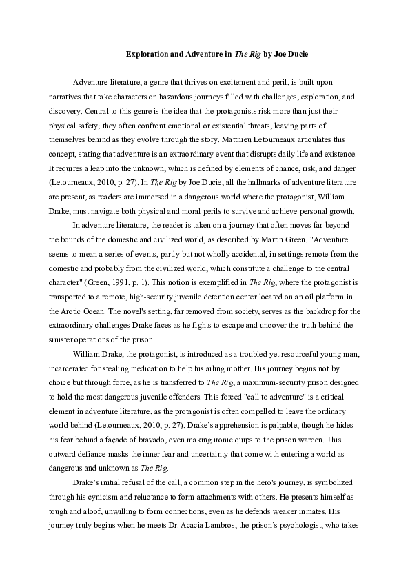 (PDF) Exploration and Adventure in The Rig by Joe Ducie