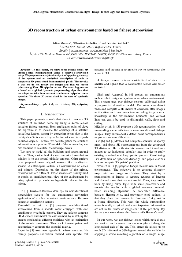 (PDF) 3D Reconstruction of Urban Environments Based on Fisheye Stereovision