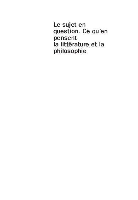 (PDF) Le sujet en question.