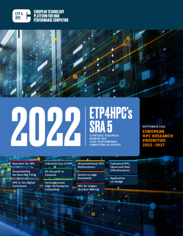 (PDF) ETP4HPC's SRA 5 - Strategic Research Agenda for High-Performance Computing in Europe - 2022