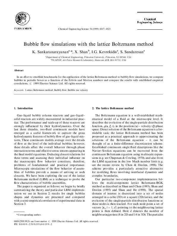 Bubble flow simulations with the lattice Boltzmann method