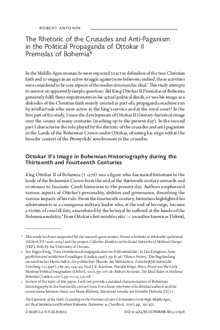(PDF) The Rhetoric of the Crusades and Anti-Paganism in the Political ...