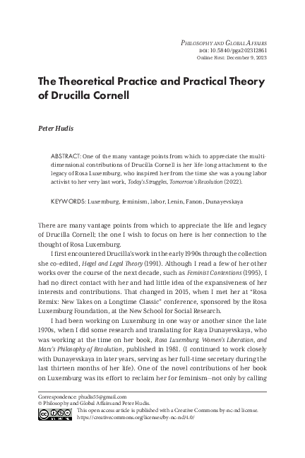 (PDF) The Theoretical Practice and Practical Theory of Drucilla Cornell ...