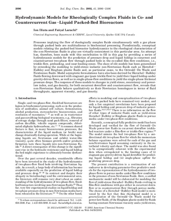 (PDF) Hydrodynamic Models for Rheologically Complex Fluids in Co- and ...