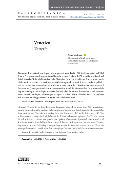 (PDF) Venetico