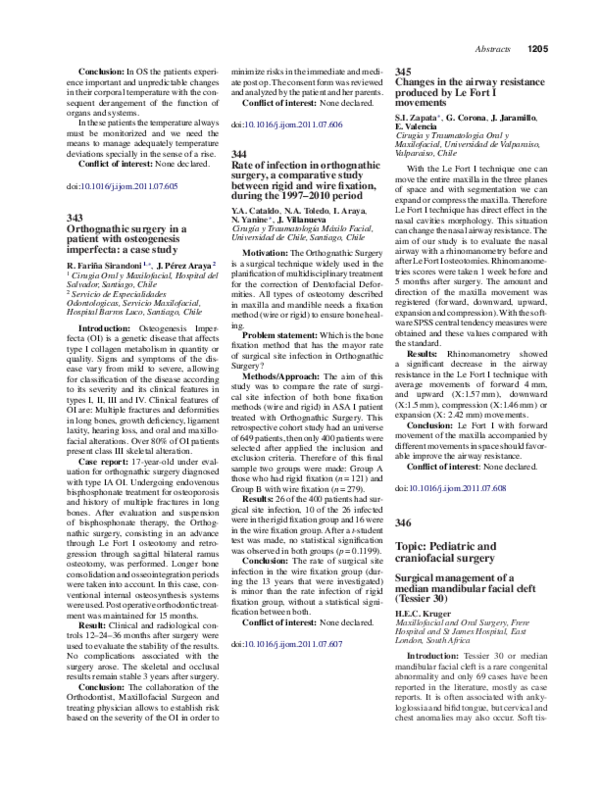 (PDF) Orthognathic surgery in a patient with osteogenesis imperfecta: a case study | JAVIER ...