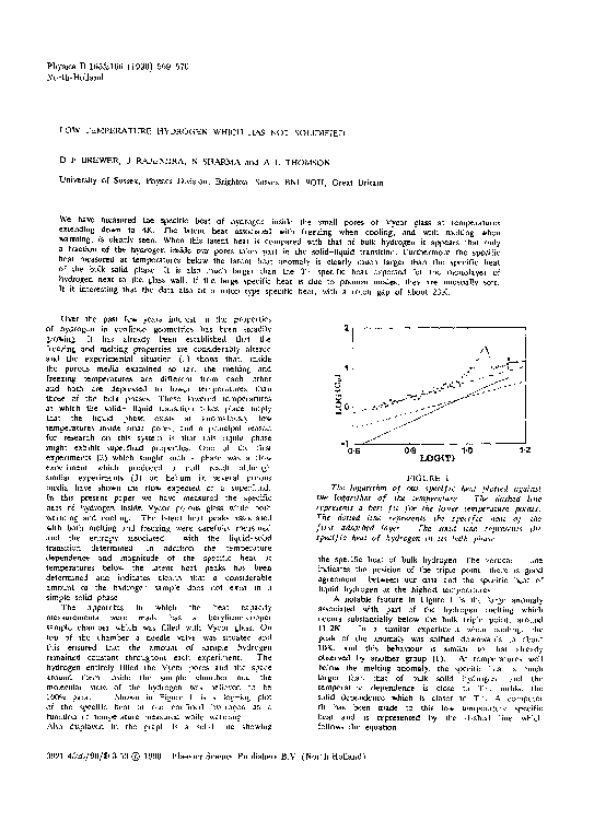 (PDF) Low temperature hydrogen which has not solidified