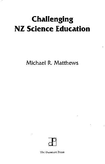 (PDF) Challenges in NZ Science Education Reform