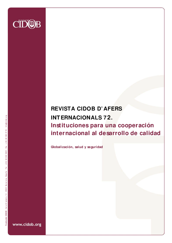 (PDF) Globalizaci n salud y seguridad: coordenadas de un "nuevo tema" de la agenda internacional ...
