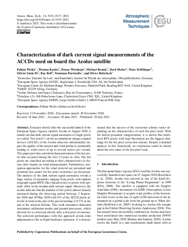 (PDF) Characterization of dark current signal measurements of the ACCDs ...
