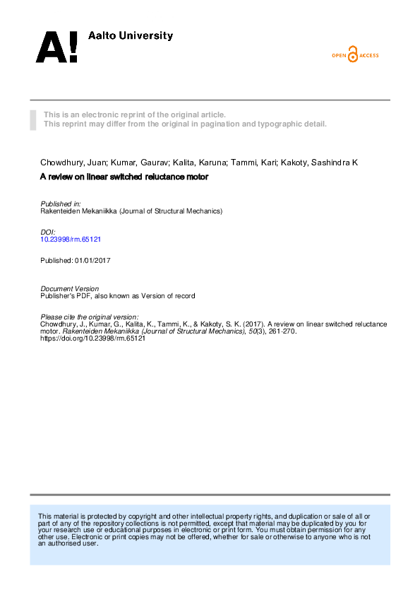 Pdf A Review On Linear Switched Reluctance Motor