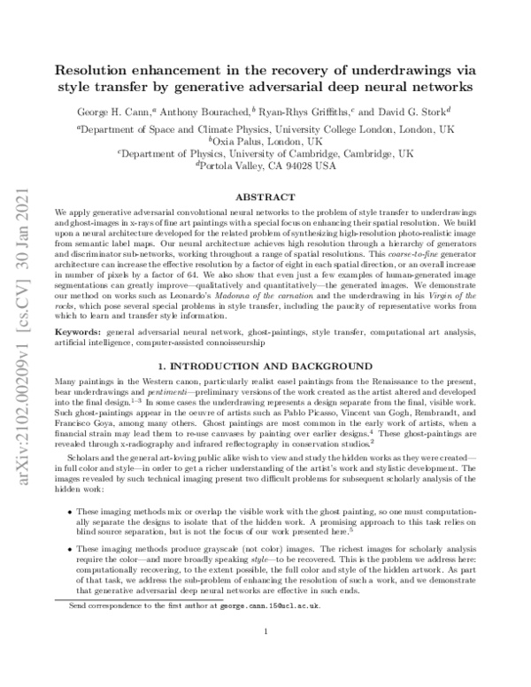 (PDF) Resolution enhancement in the recovery of underdrawings via style ...