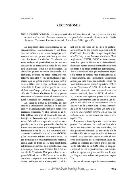 (PDF) Gallo Cobián, Victoria: La responsabilidad internacional de las ...