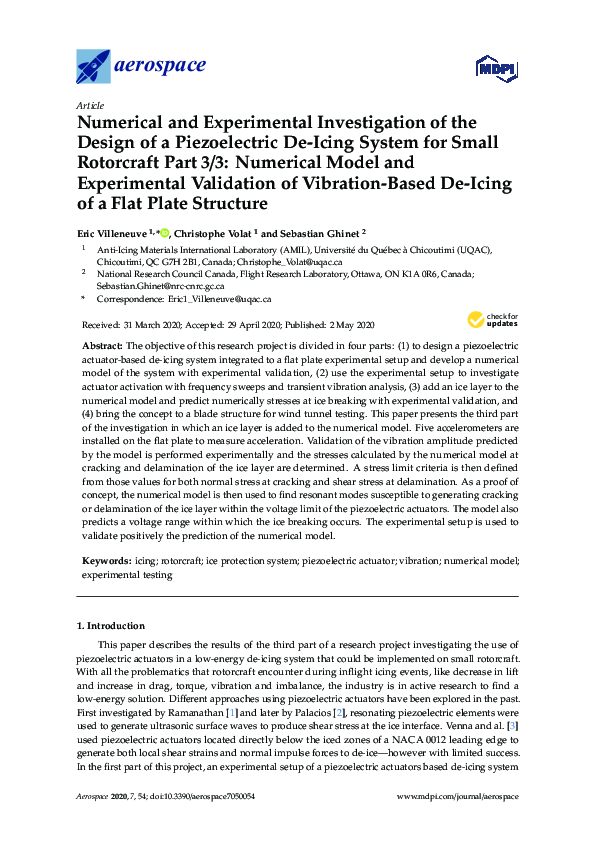 (PDF) Numerical and Experimental Investigation of the Design of a ...