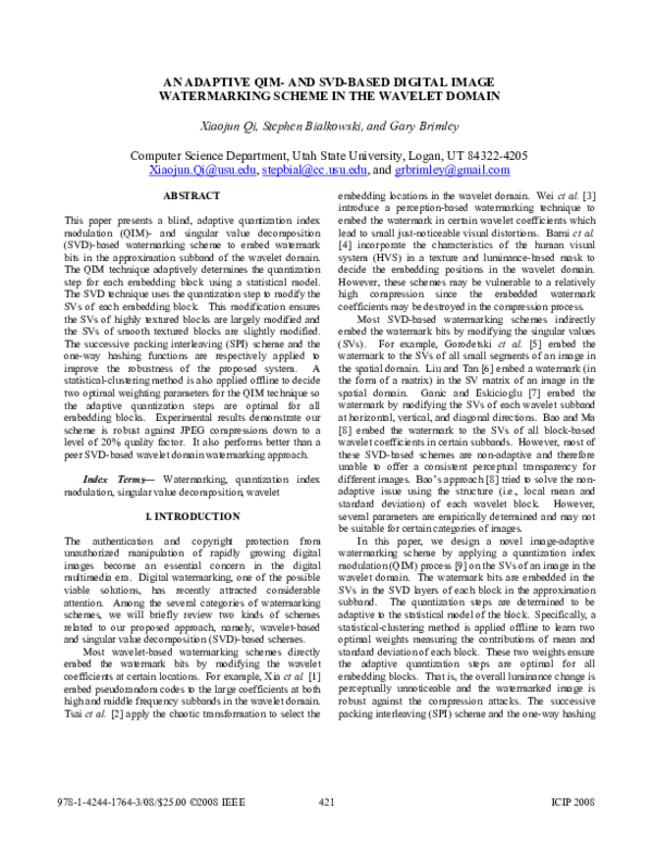 (PDF) An adaptive QIM- and SVD-based digital image watermarking scheme ...