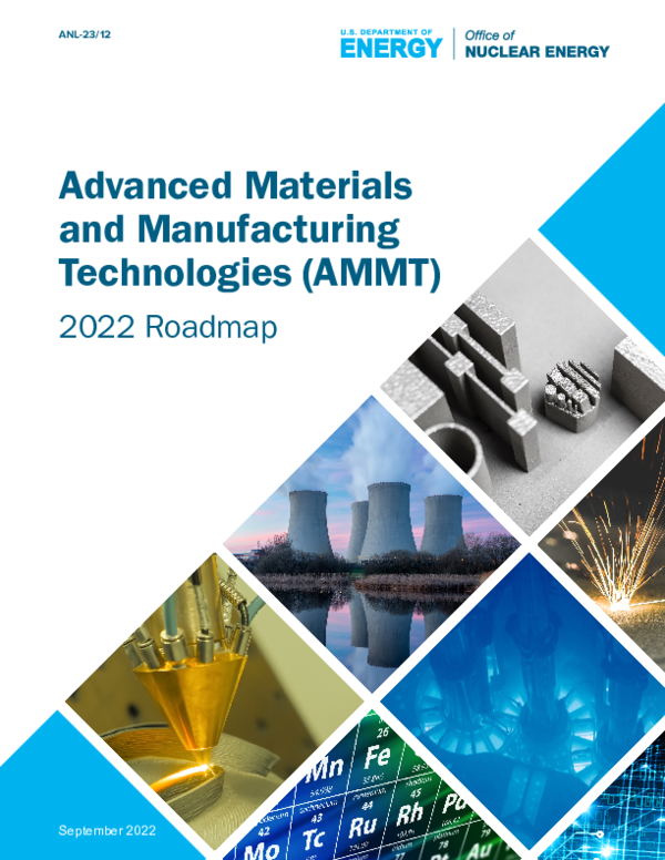 (PDF) Advanced Materials and Manufacturing Technologies (AMMT) 2022 Roadmap