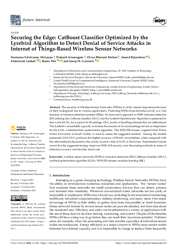 (PDF) Securing the Edge: CatBoost Classifier Optimized by the Lyrebird ...