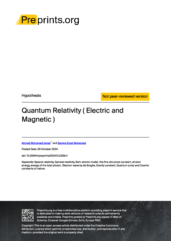 (PDF) Quantum Relativity ( Electric and Magnetic )