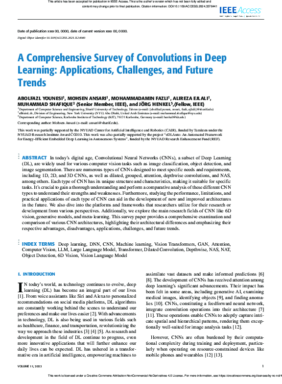 (PDF) A Comprehensive Survey of Convolutions in Deep Learning: Applications, Challenges, and ...