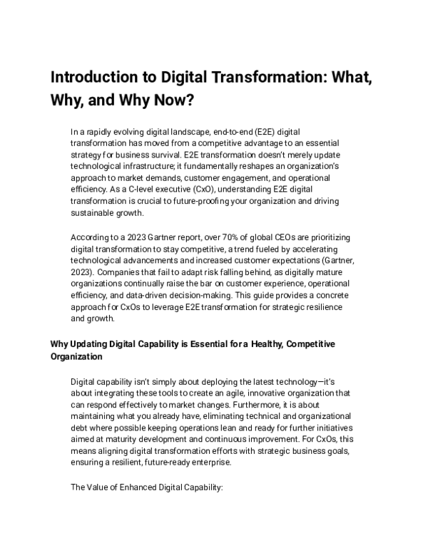 (PDF) Introduction to Digital Transformation: What, Why, and Why Now