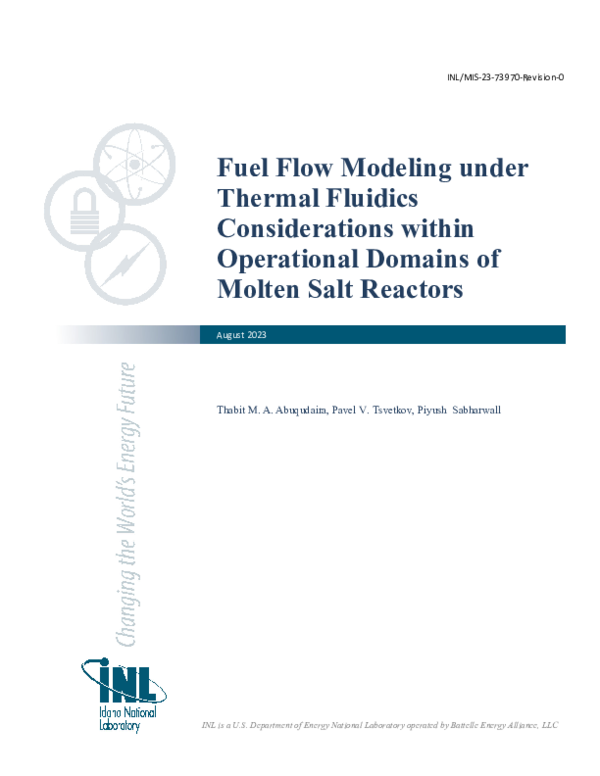(PDF) Fuel Flow Modeling under Thermal Fluidics Considerations within Operational Domains of ...