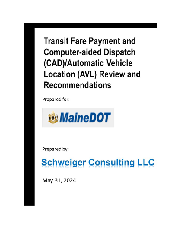 (PDF) Transit Fare Payment and Computer-aided Dispatch (CAD)/Automatic ...