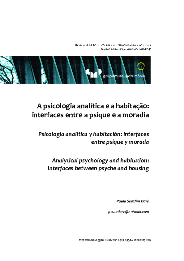 (PDF) A psicologia analítica e a habitação: interfaces entre a psique e ...