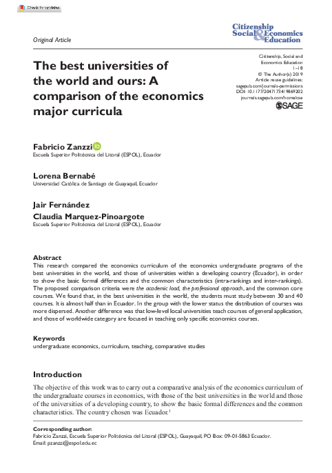 (PDF) The best universities of the world and ours: A comparison of the ...