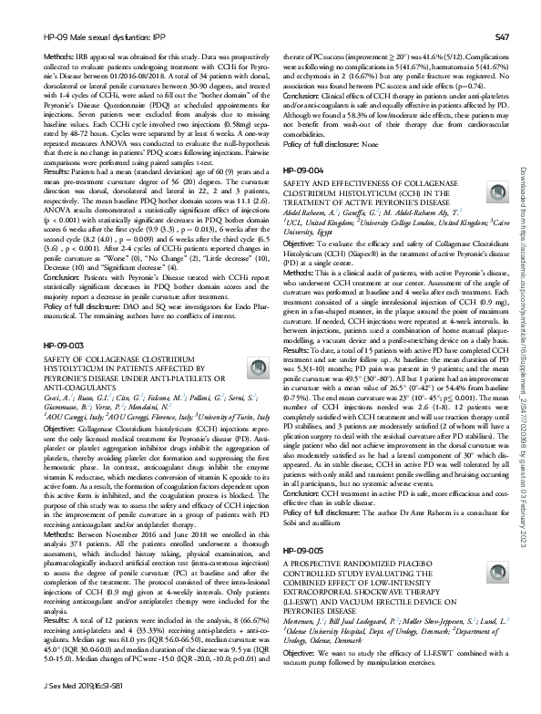 (PDF) HP-09-004 Safety and Effectiveness of Collagenase Clostridium ...