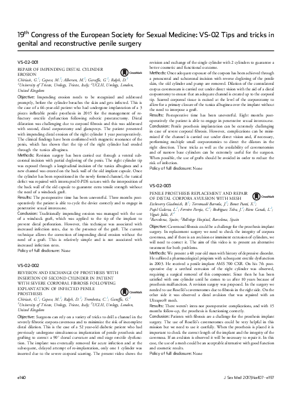 (PDF) VS-02-002 Revision and Exchange of Prosthesis with Insertion of ...