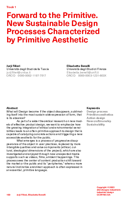 (PDF) Forward to the Primitive. New Sustainable Design Processes ...