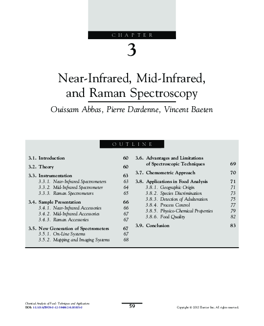 (PDF) Near-Infrared, Mid-Infrared, and Raman Spectroscopy
