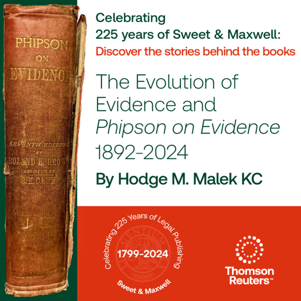 (PDF) The Evolution of Evidence and Phipson on Evidence 1892-2024
