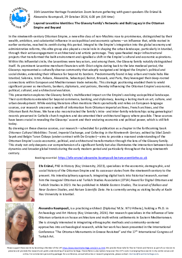 (PDF) 35th Levantine Heritage Foundation Lecture