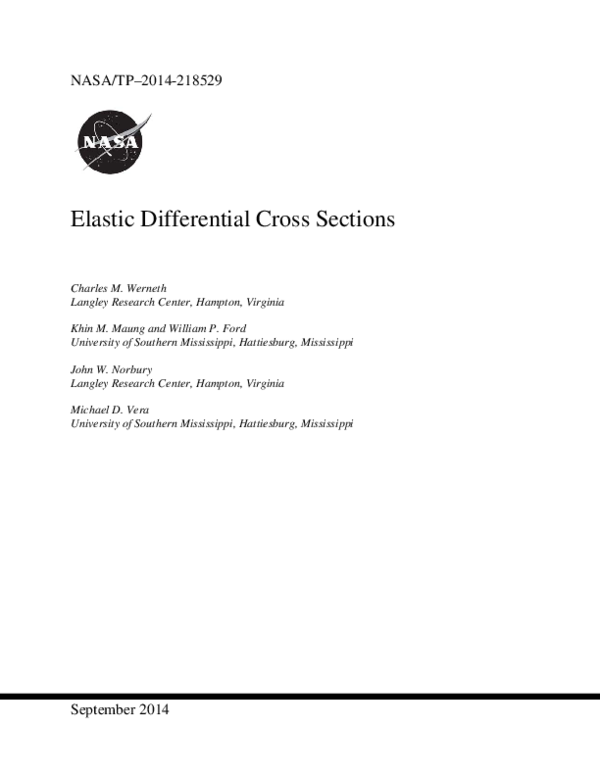 (PDF) Elastic Differential Cross Sections | khin maung - Academia.edu