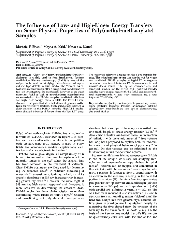 (PDF) The influence of low- and high-linear energy transfers on some ...