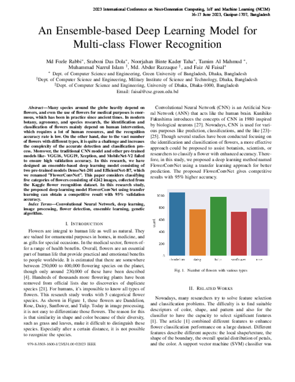 (PDF) An Ensemble-based Deep Learning Model for Multi-class Flower ...