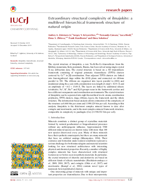 (PDF) Ilmajokite's Complex Hierarchical Structure