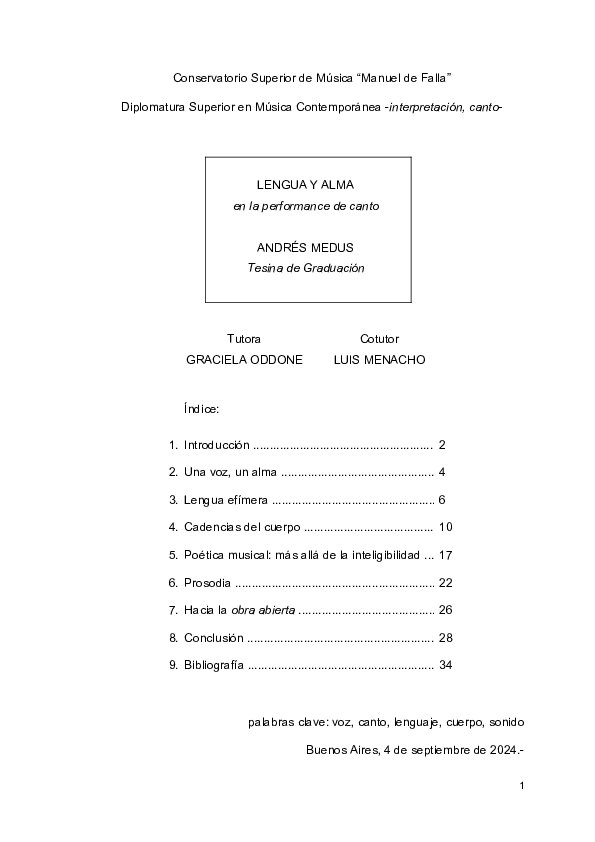 (PDF) LENGUA Y ALMA EN LA PERFORMANCE DE CANTO
