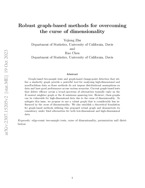 (PDF) Robust graphs for graph-based methods