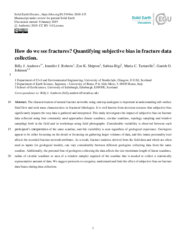(PDF) How do we see fractures? Quantifying subjective bias in fracture ...