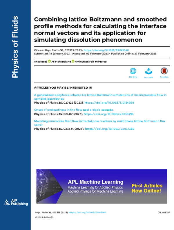 (PDF) Combining lattice Boltzmann and smoothed profile methods for ...
