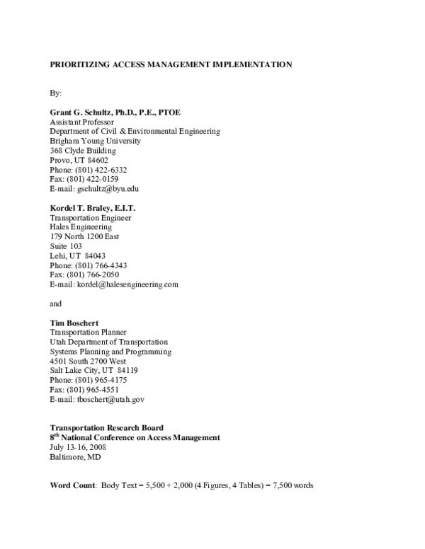 (PDF) Prioritizing Access Management Implementation