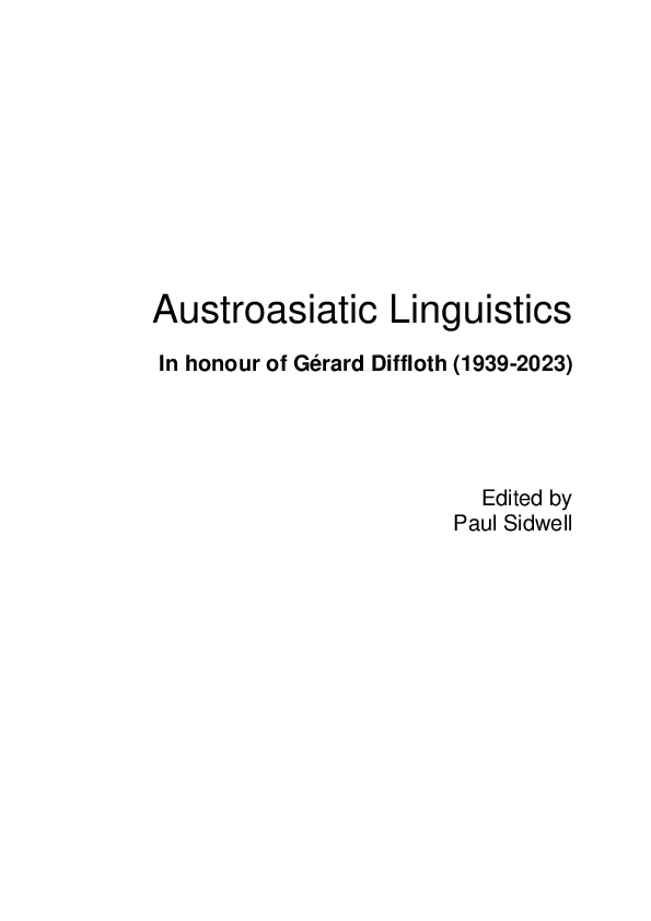 (PDF) Refuting the Vieto-Katuic Hypothesis: Reconsidering ...