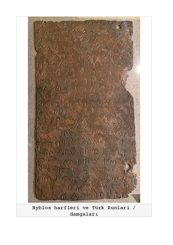 (PDF) Byblos Syllabary versus Türk Script - Byblos harfleri ve Türk Yazısı