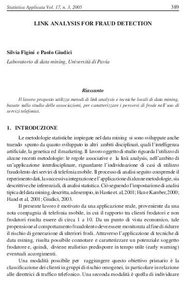 (PDF) Link Analysis for Fraud Detection